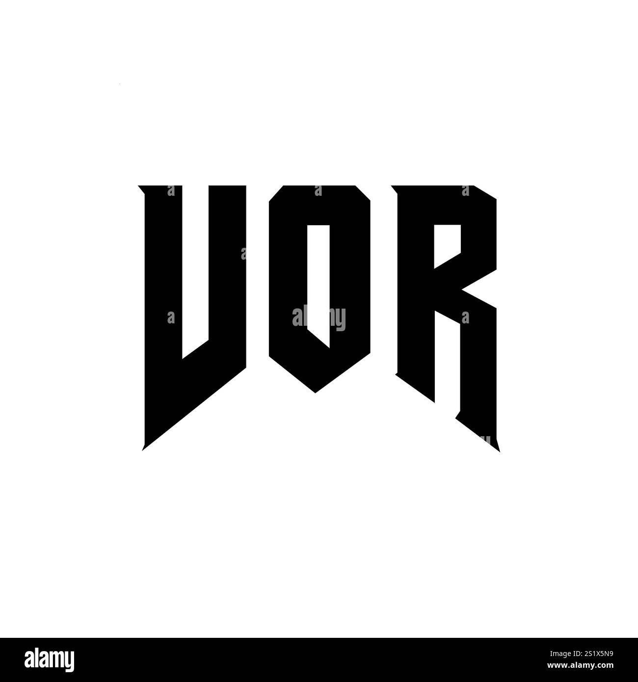 VOR letter logo design for technology company. VOR logo design black ...