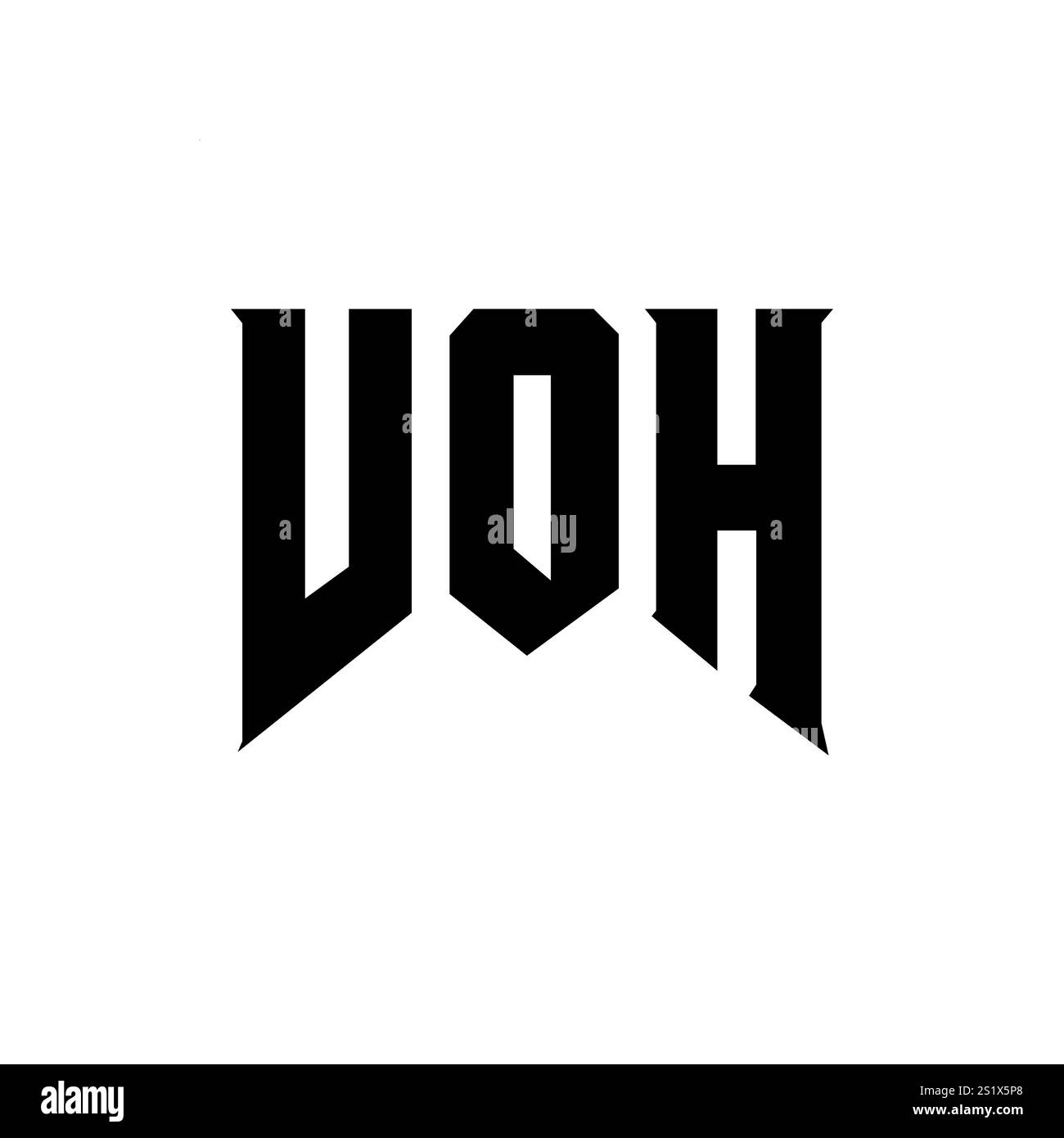 VOH letter logo design for technology company. VOH logo design black ...