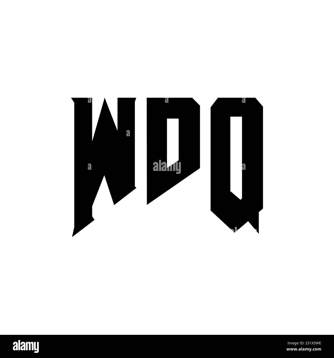 Wdq logo design hi-res stock photography and images - Alamy