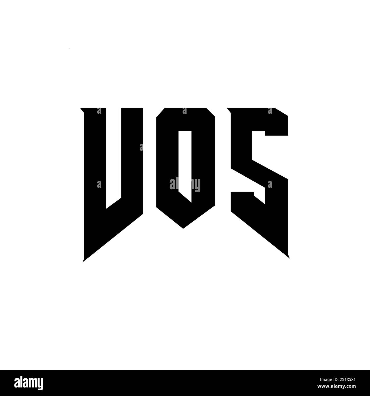 VOS letter logo design for technology company. VOS logo design black ...