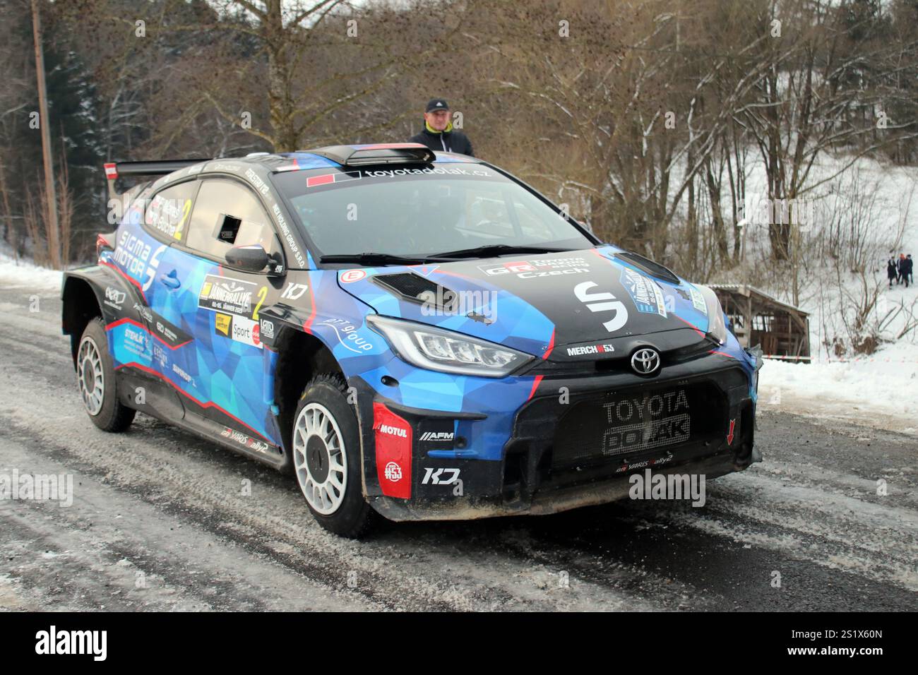 Czech Filip Mares, Radovan Boucha with Toyota GR Yaris Rally2 compete during the 38th LKW ...