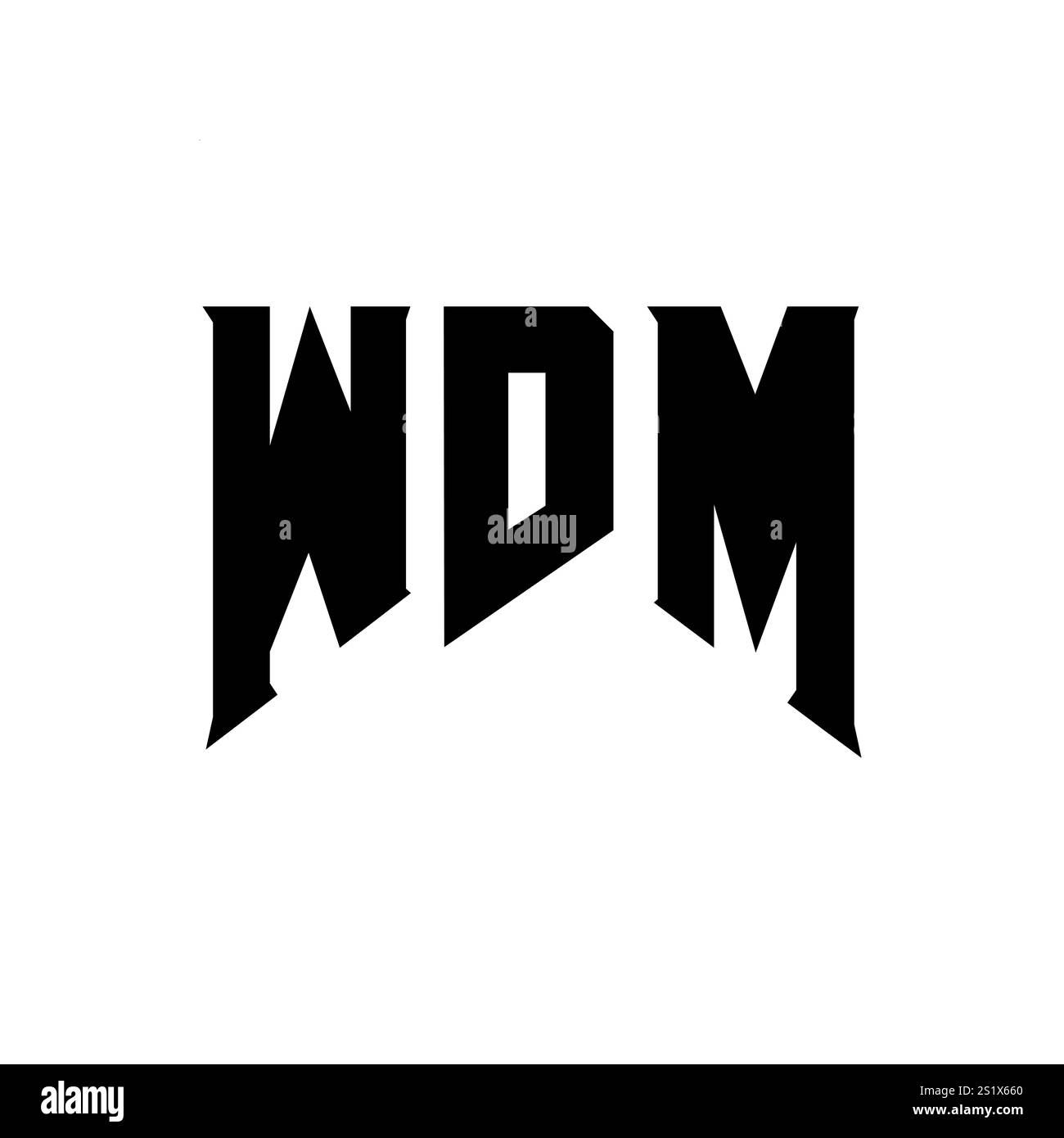 WDM letter logo design for technology company. WDM logo design black ...