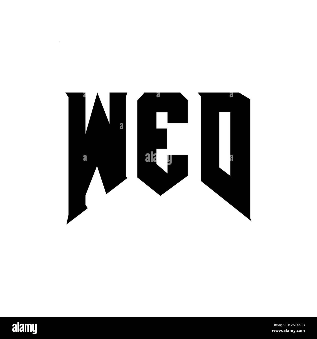 WED letter logo design for technology company. WED logo design black ...