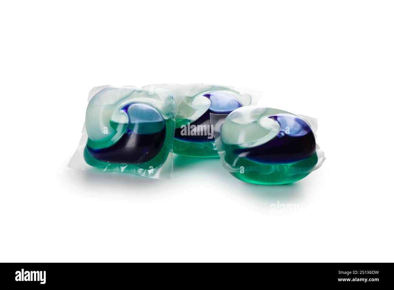 washing gel capsule isolated on white background with clipping path ...