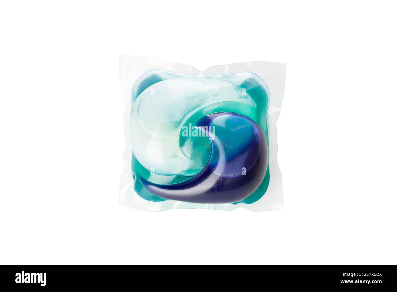 washing gel capsule isolated on white background with clipping path ...