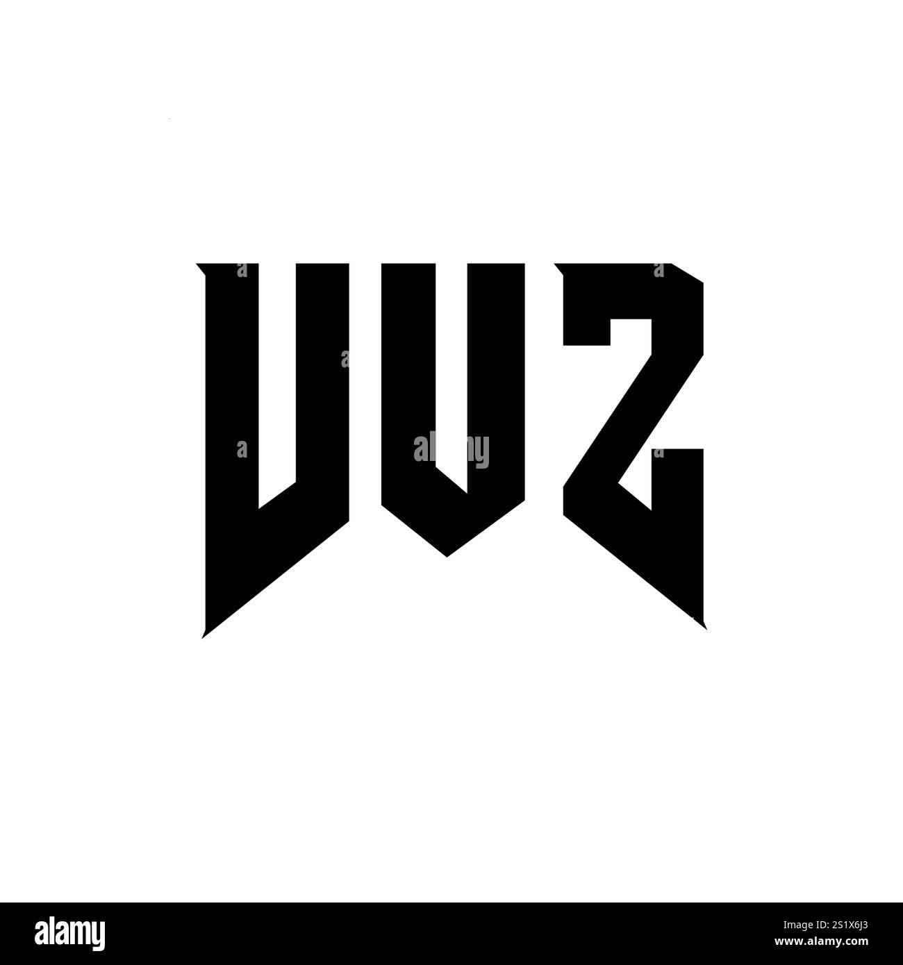 VUZ letter logo design for technology company. VUZ logo design black ...