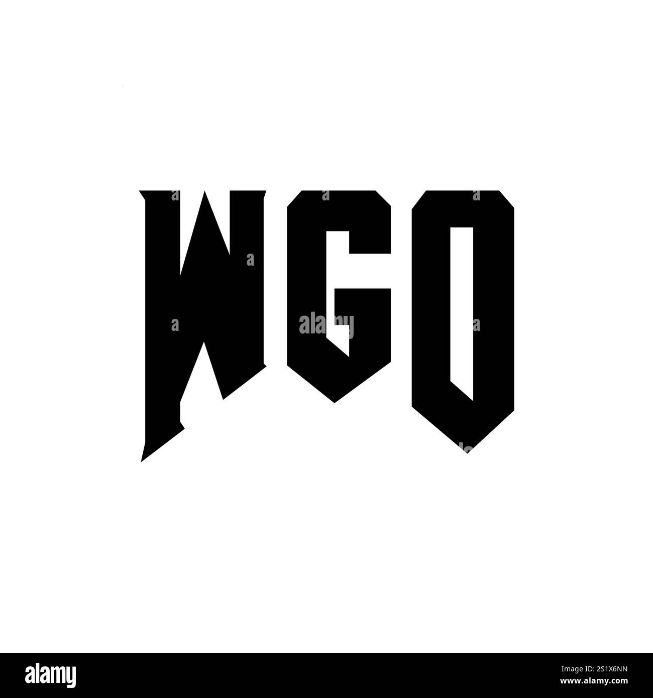 WGO letter logo design for technology company. WGO logo design black ...