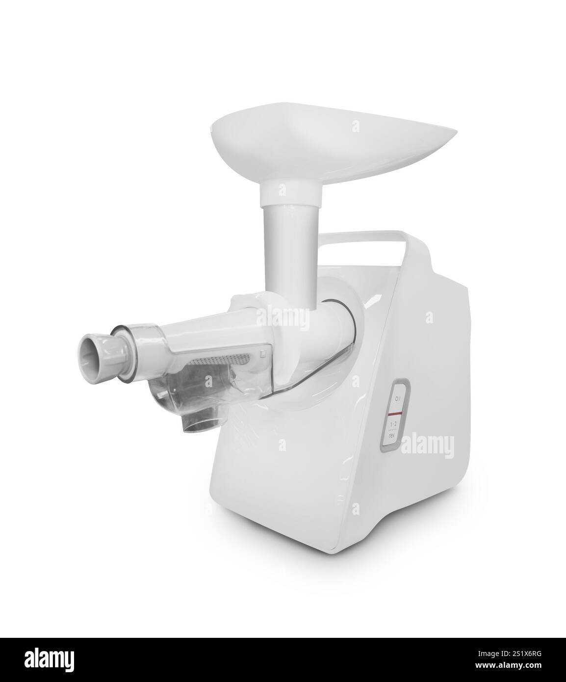 Electric meat grinder isolated on transparent background. Modern ...