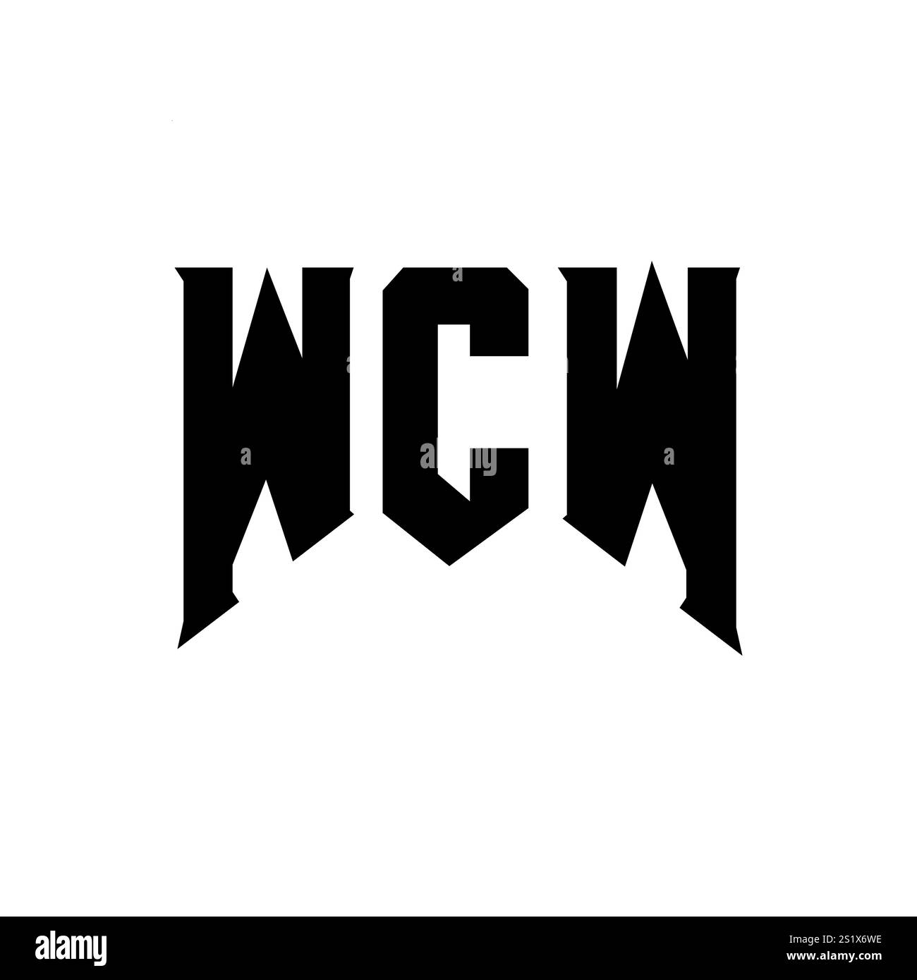 WCW letter logo design for technology company. WCW logo design black ...