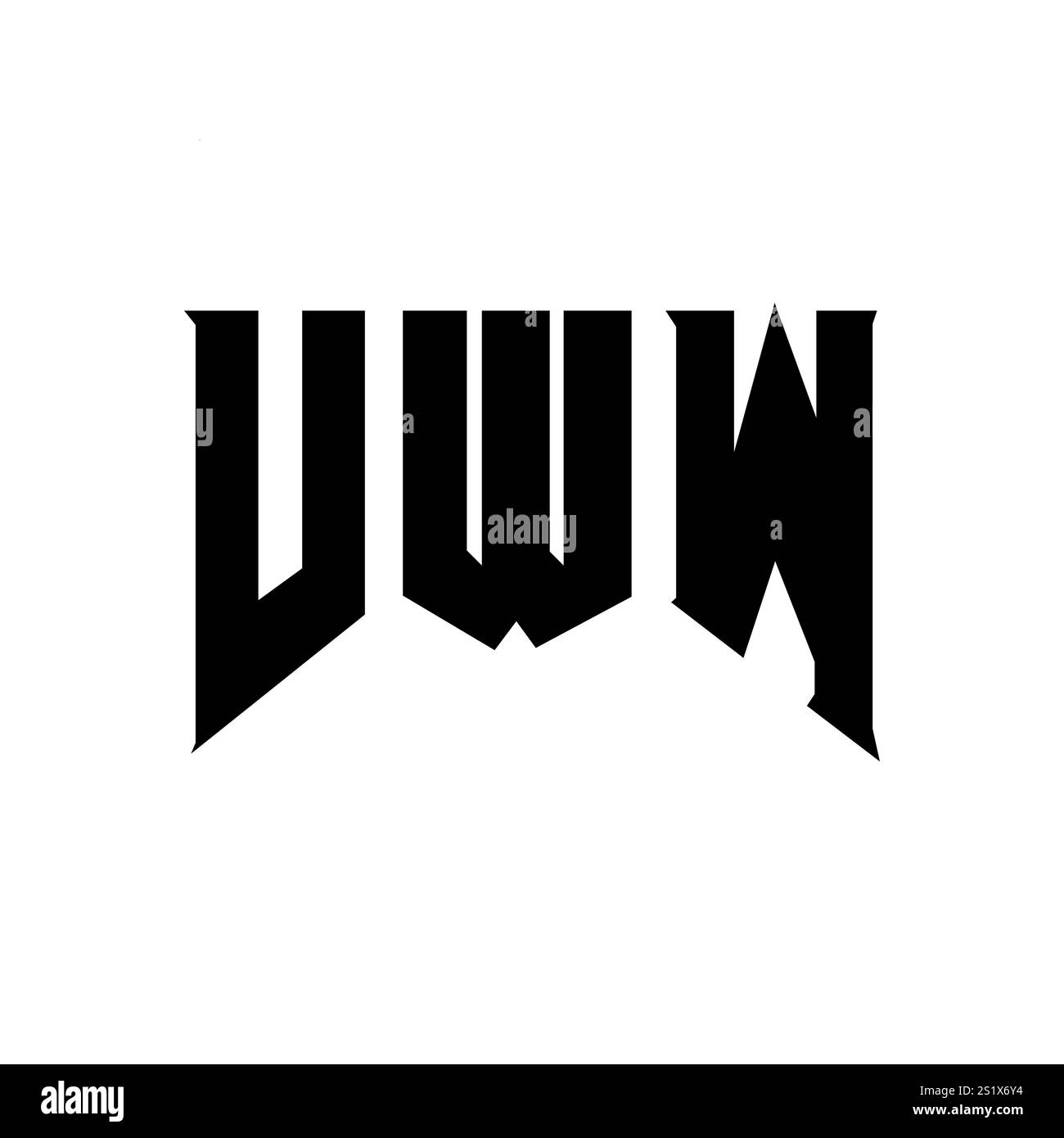 Vww logo design Stock Vector Images - Alamy