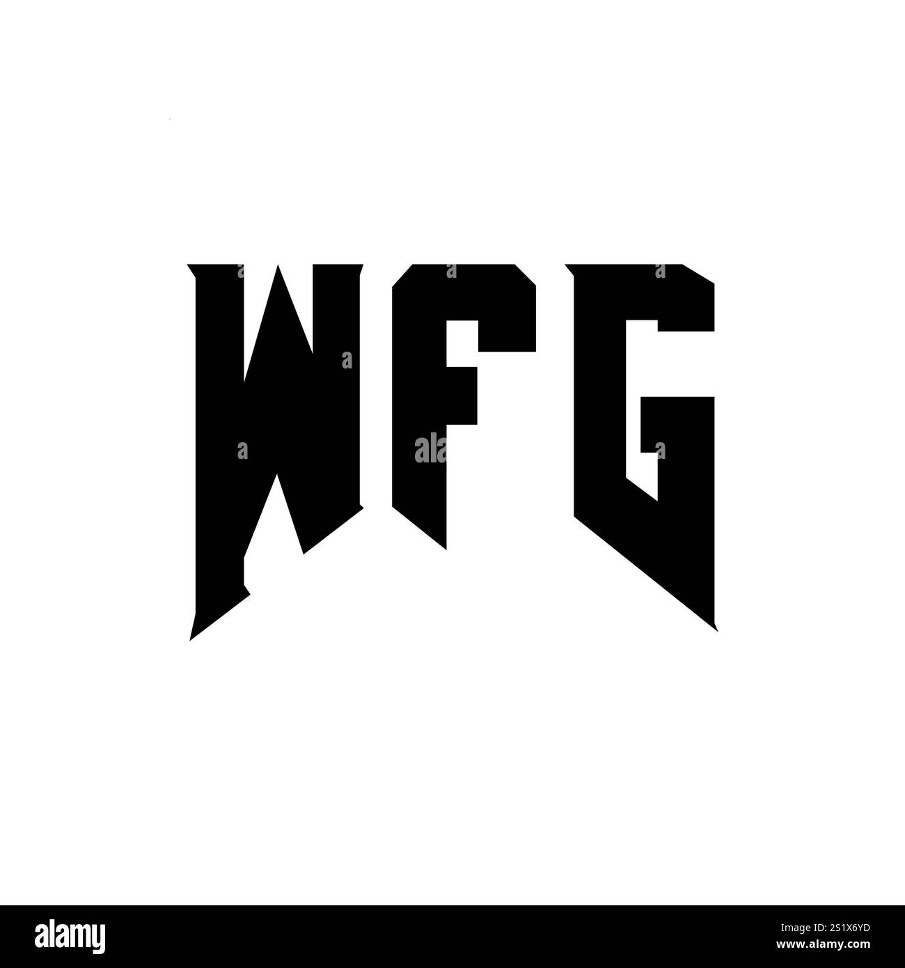WFG letter logo design for technology company. WFG logo design black ...