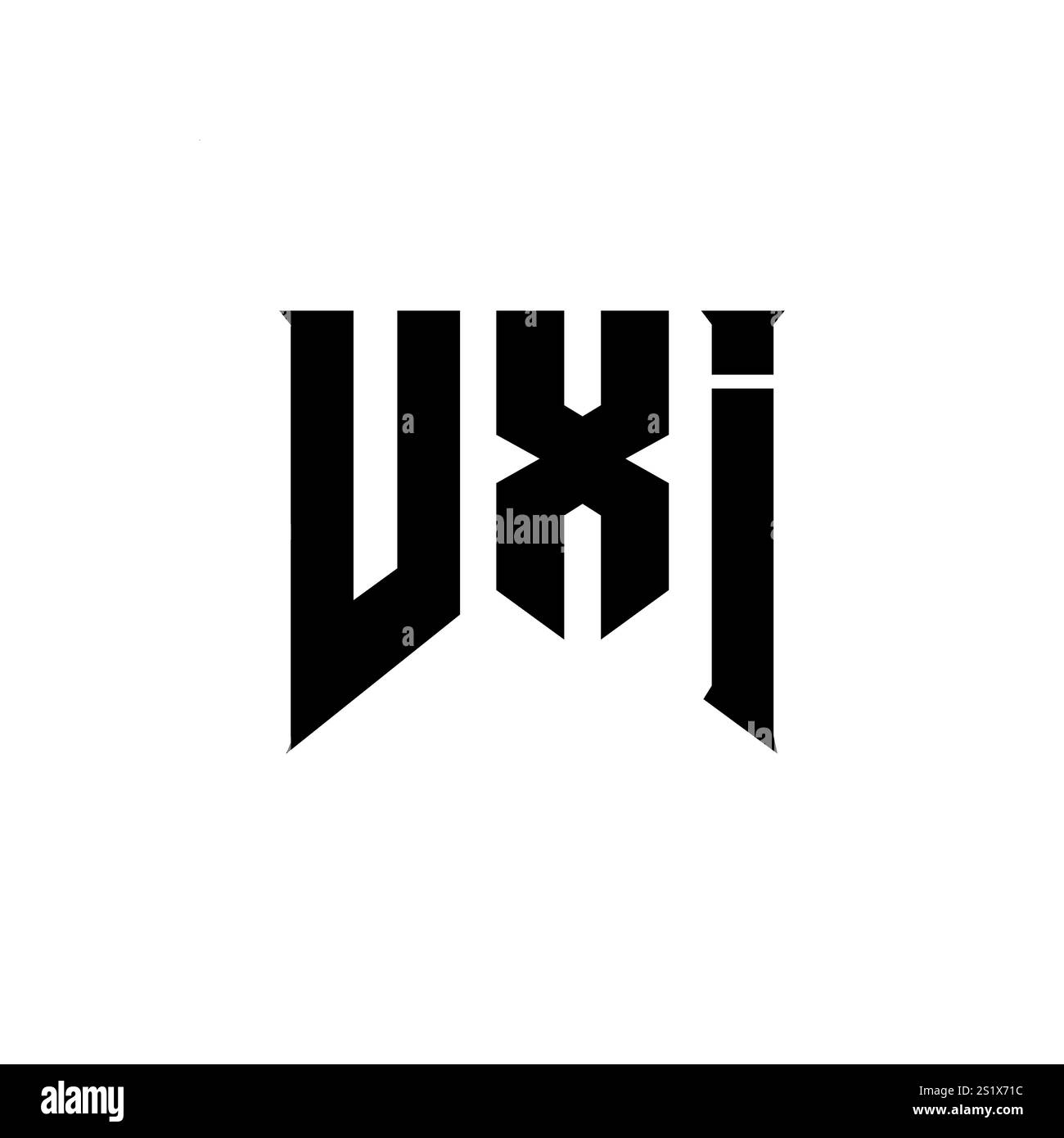 VXI letter logo design for technology company. VXI logo design black ...