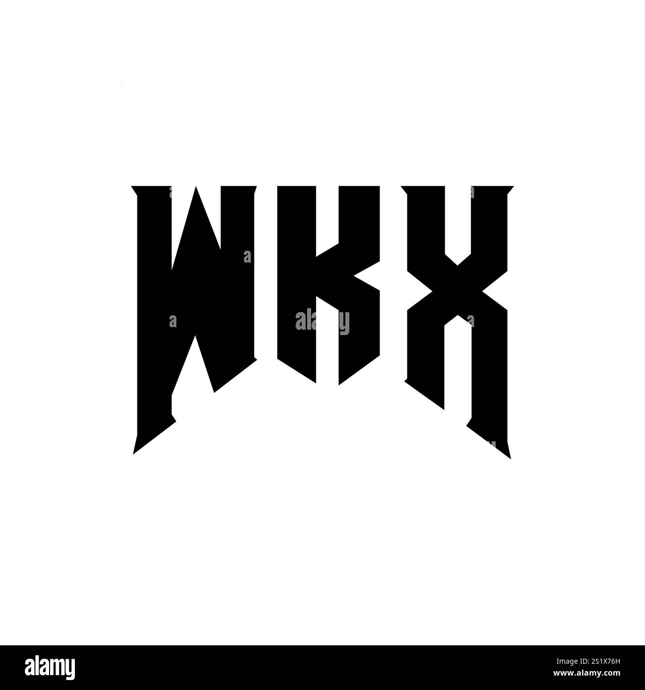 Wkx logo design hi-res stock photography and images - Alamy