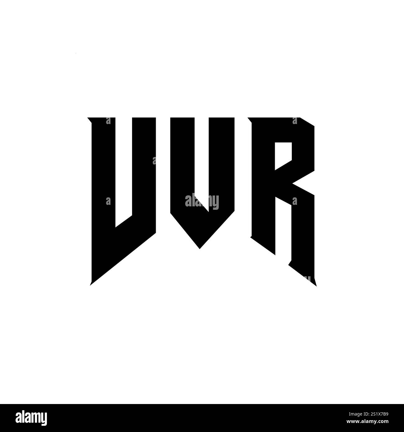 VVR letter logo design for technology company. VVR logo design black and white color combination ...