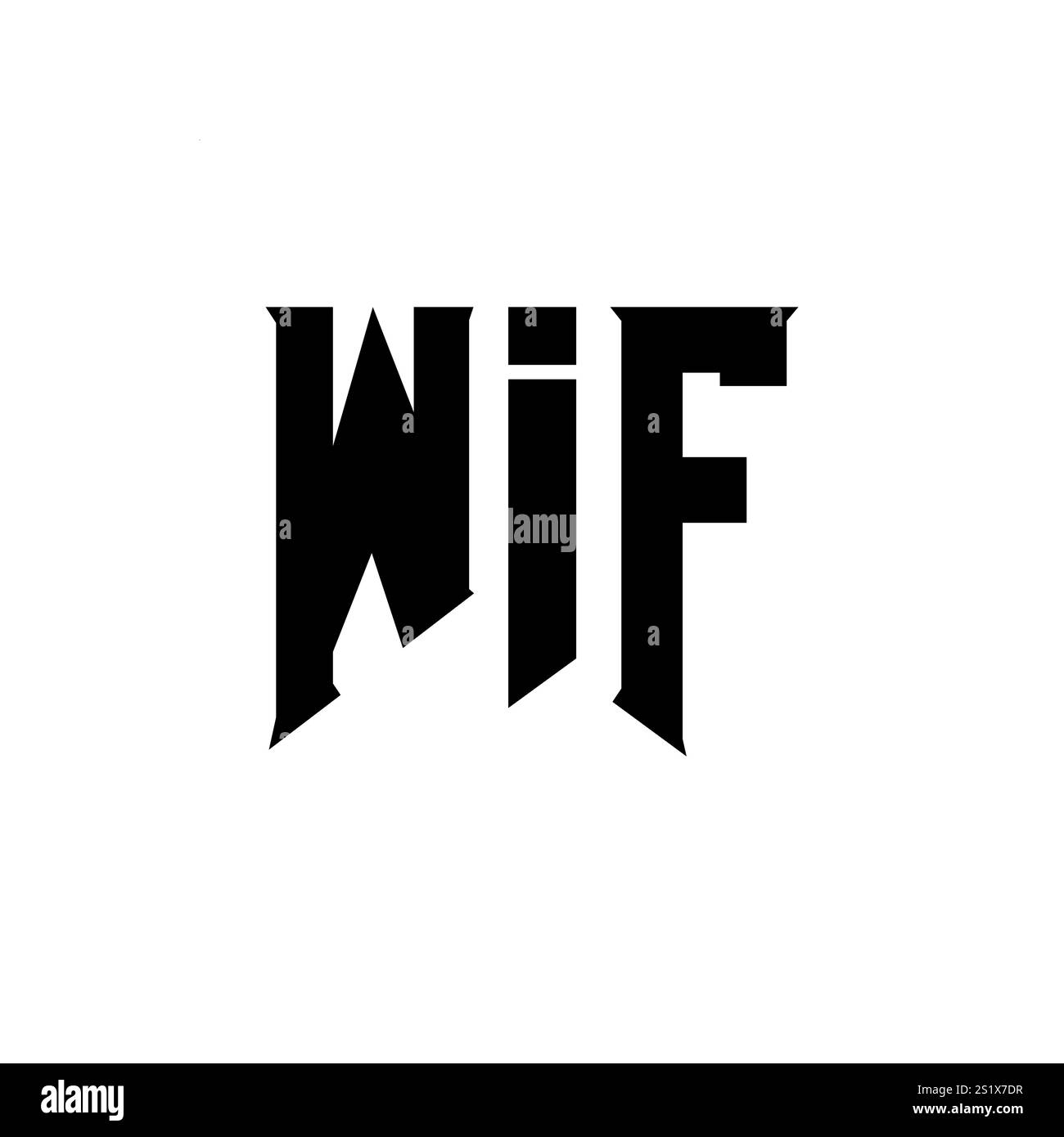 Wif logo design Stock Vector Images - Alamy