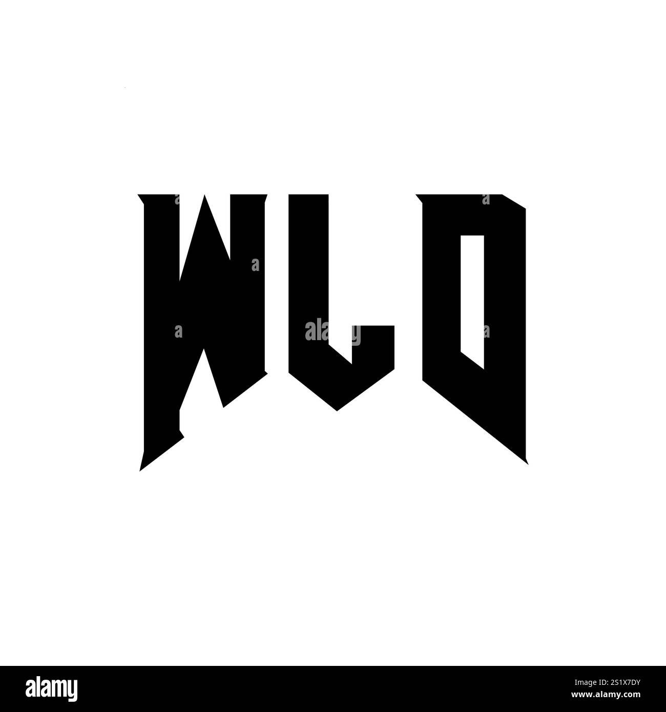 Wld logo design Stock Vector Images - Alamy