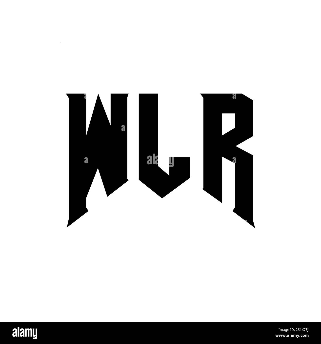 Wlr logo design Stock Vector Images - Alamy