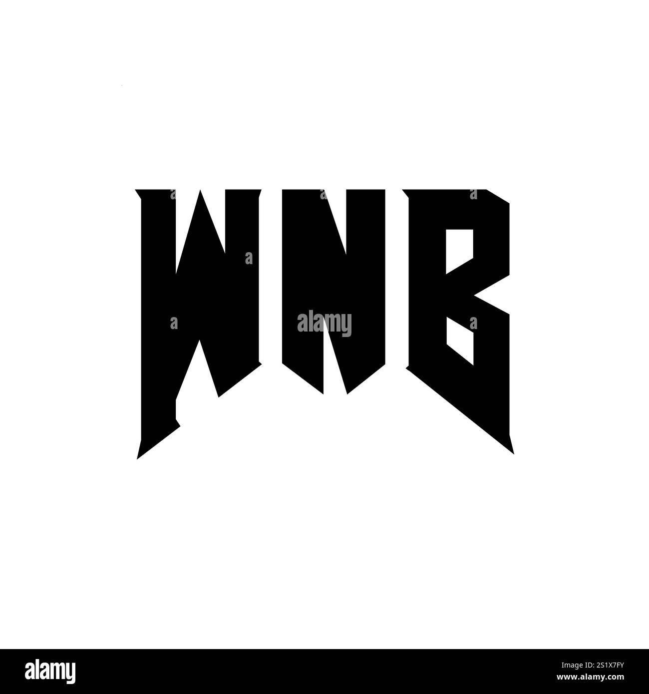 Wnb logo design hi-res stock photography and images - Alamy