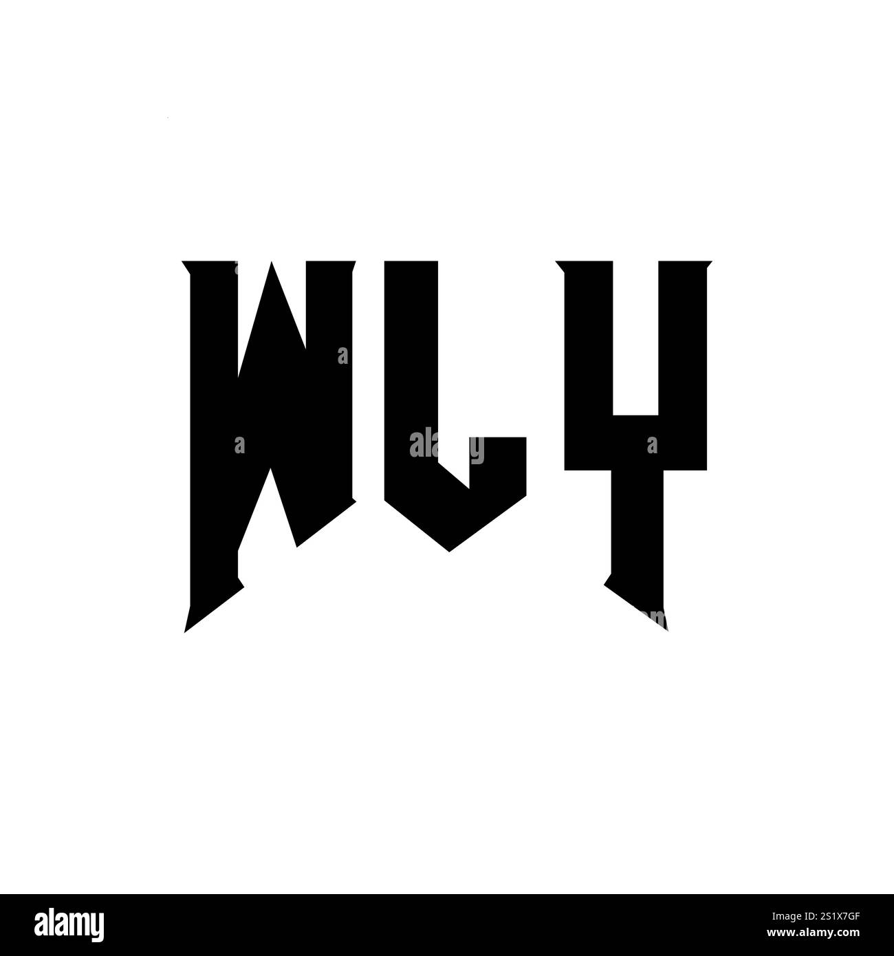 Wly logo design Stock Vector Images - Alamy