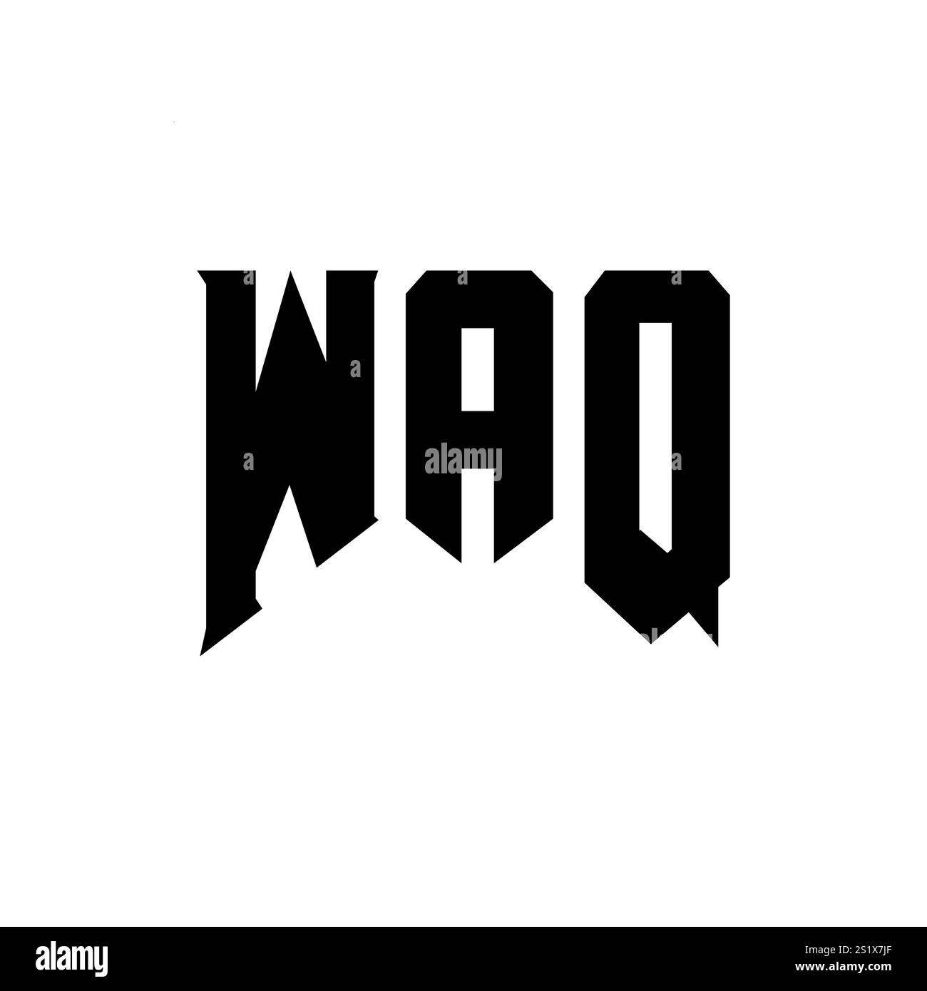 Waq logo design hi-res stock photography and images - Alamy