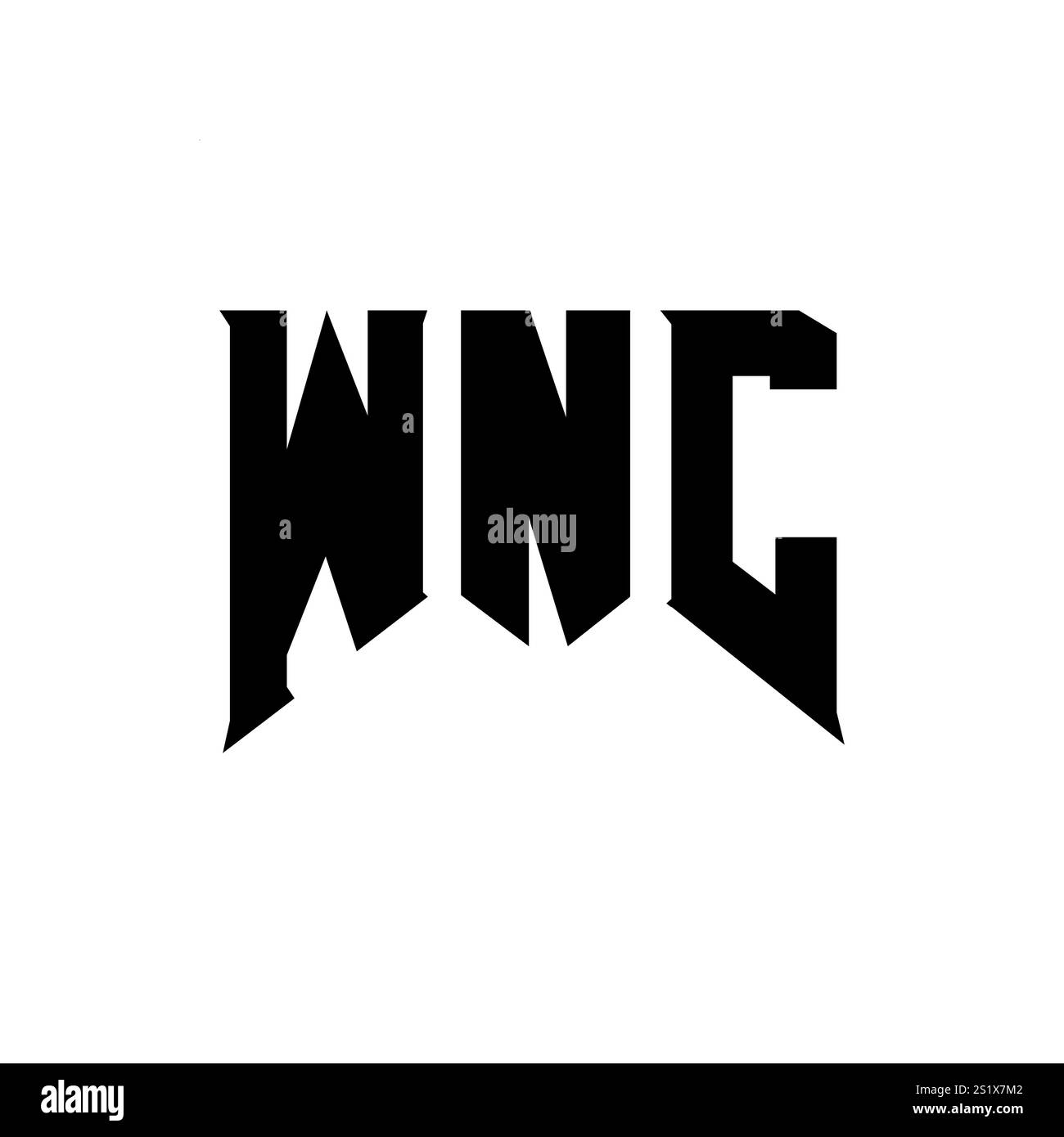 Wnc logo design hi-res stock photography and images - Alamy