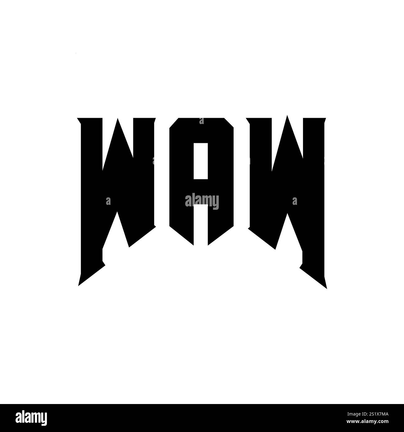 Waw technology company logo Stock Vector Images - Alamy