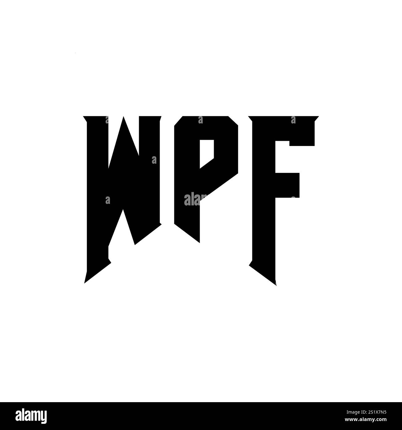 Wpf Letter Logo Design For Technology Company Wpf Logo Design Black