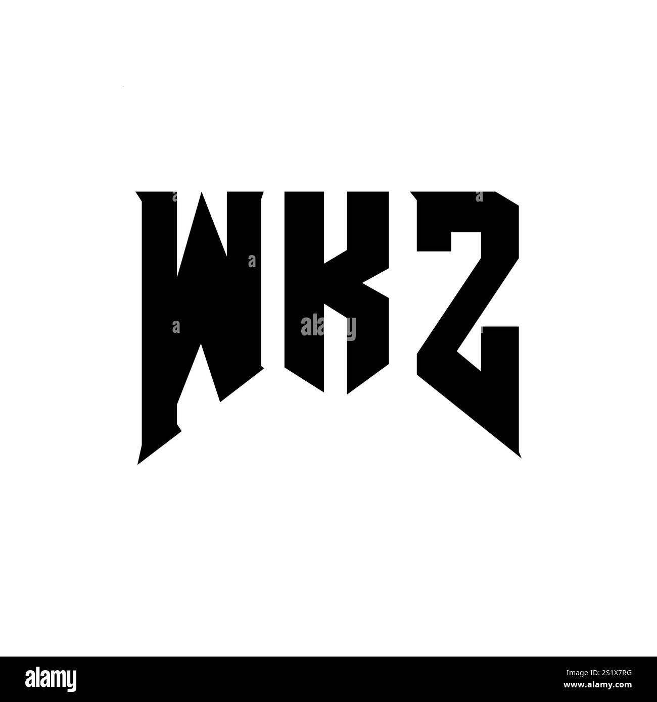 Wkz logo design Stock Vector Images - Alamy