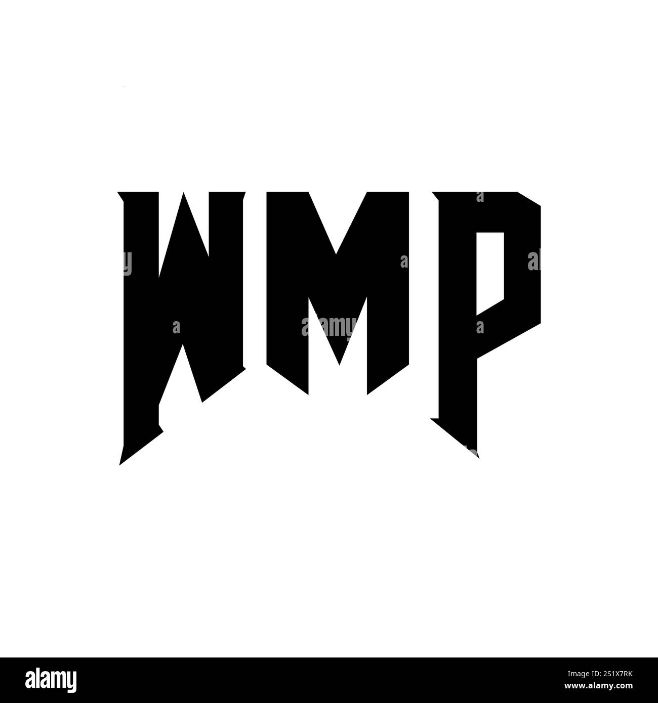 WMP letter logo design for technology company. WMP logo design black ...