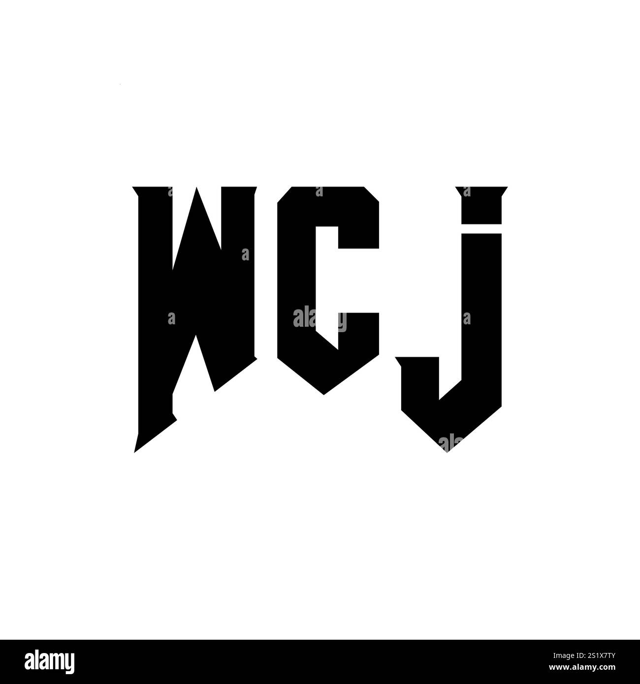 Wcj logo design hi-res stock photography and images - Alamy
