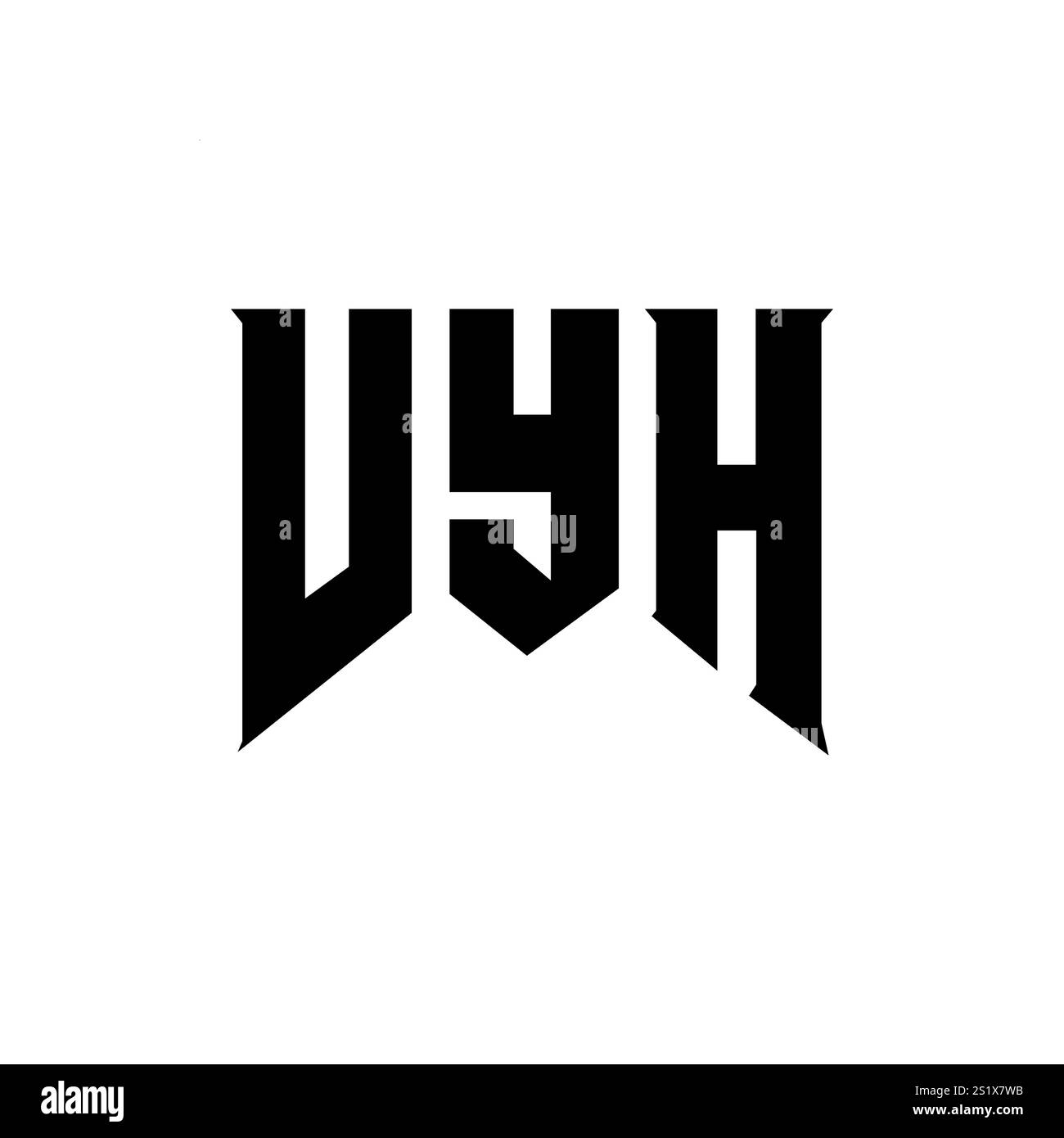 VYH letter logo design for technology company. VYH logo design black ...