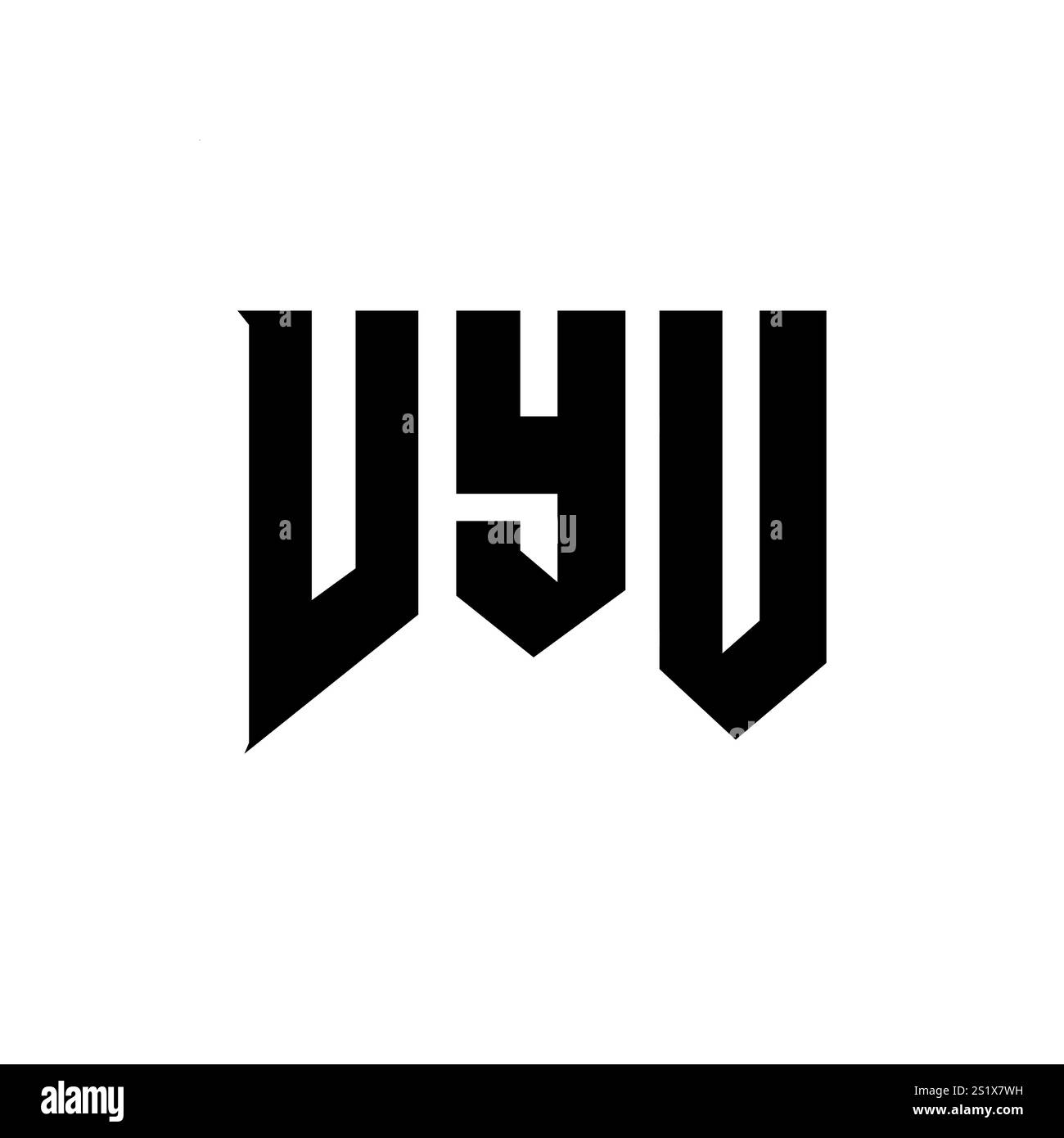 VYU letter logo design for technology company. VYU logo design black ...