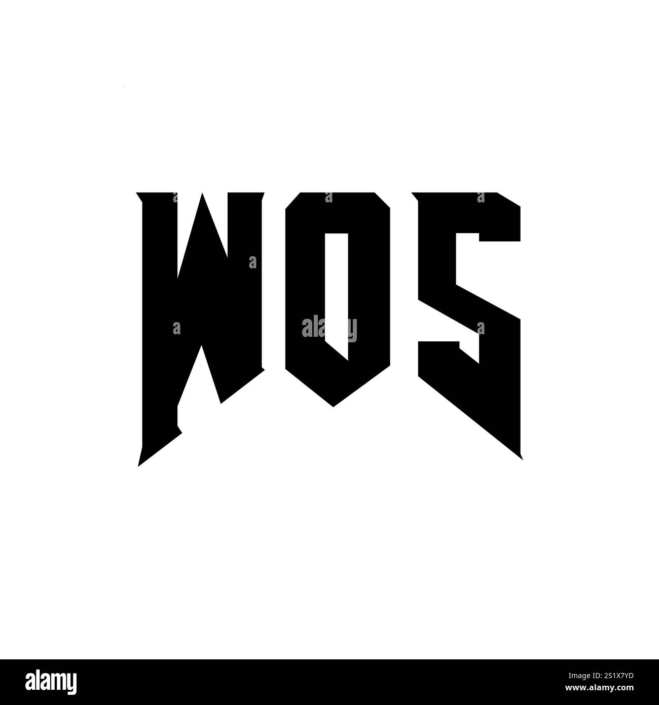 WOS letter logo design for technology company. WOS logo design black ...