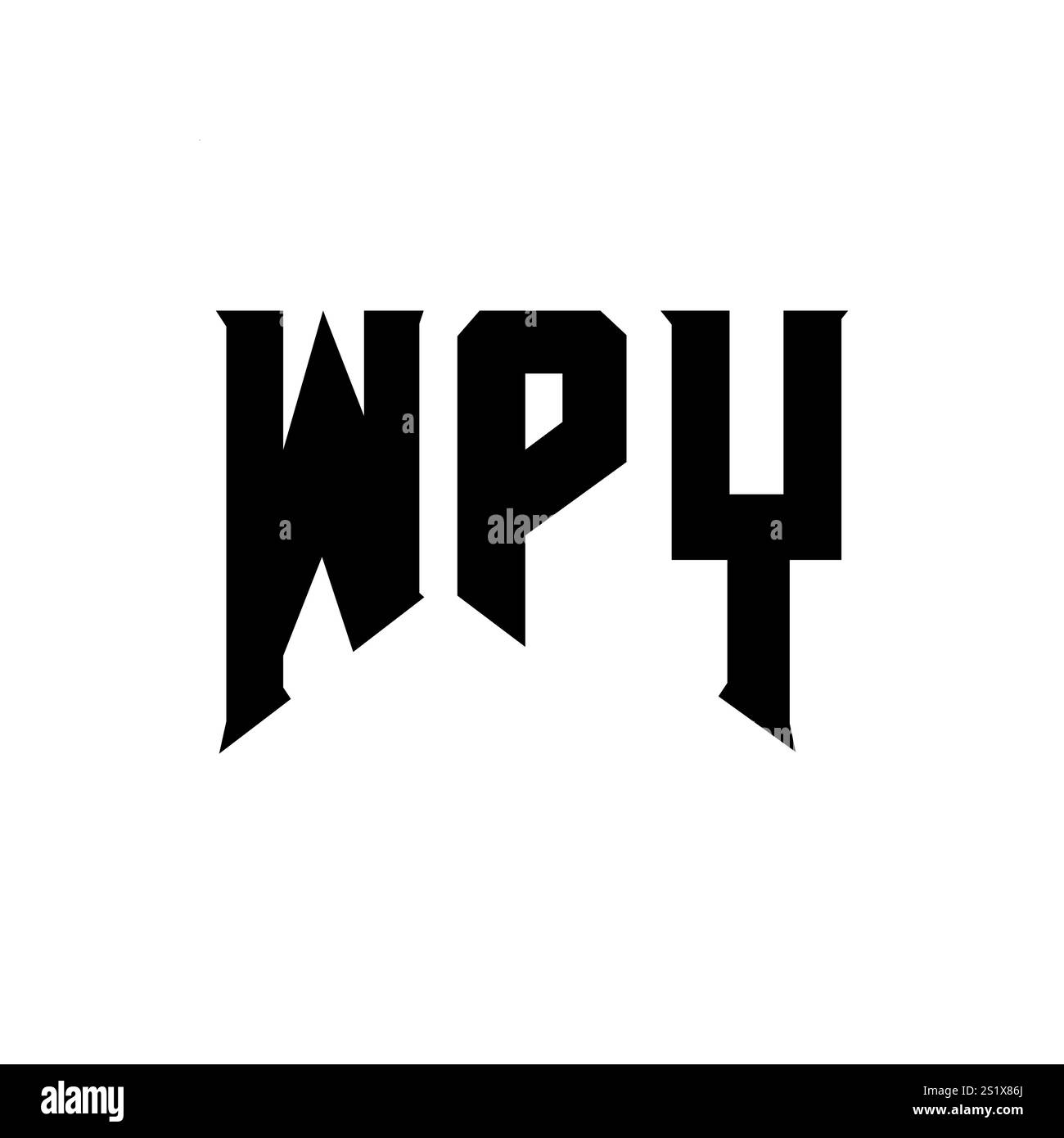 Wpy logo design Stock Vector Images - Alamy
