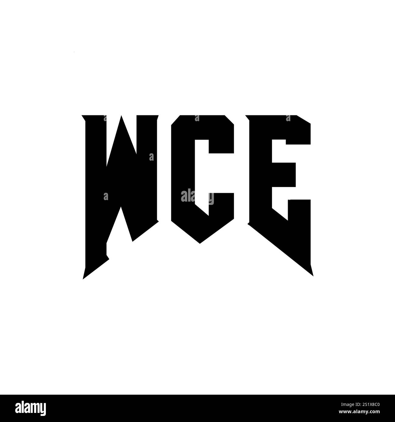 WCE letter logo design for technology company. WCE logo design black ...