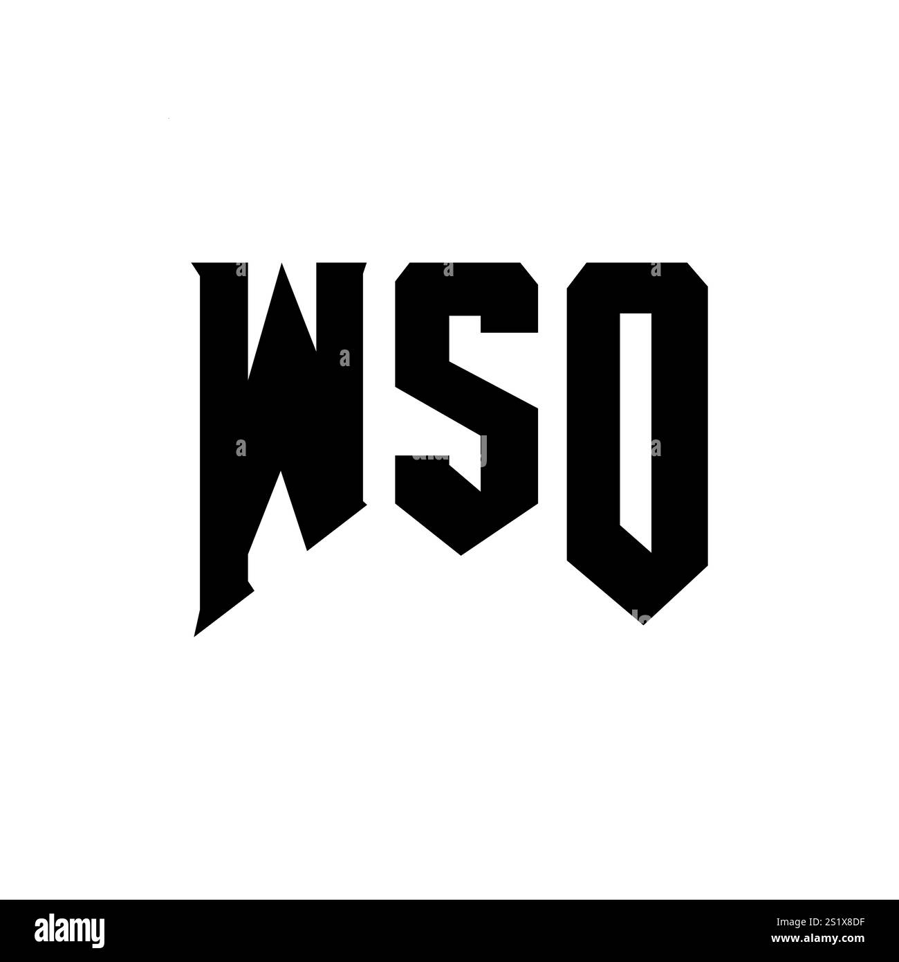 WSO letter logo design for technology company. WSO logo design black ...