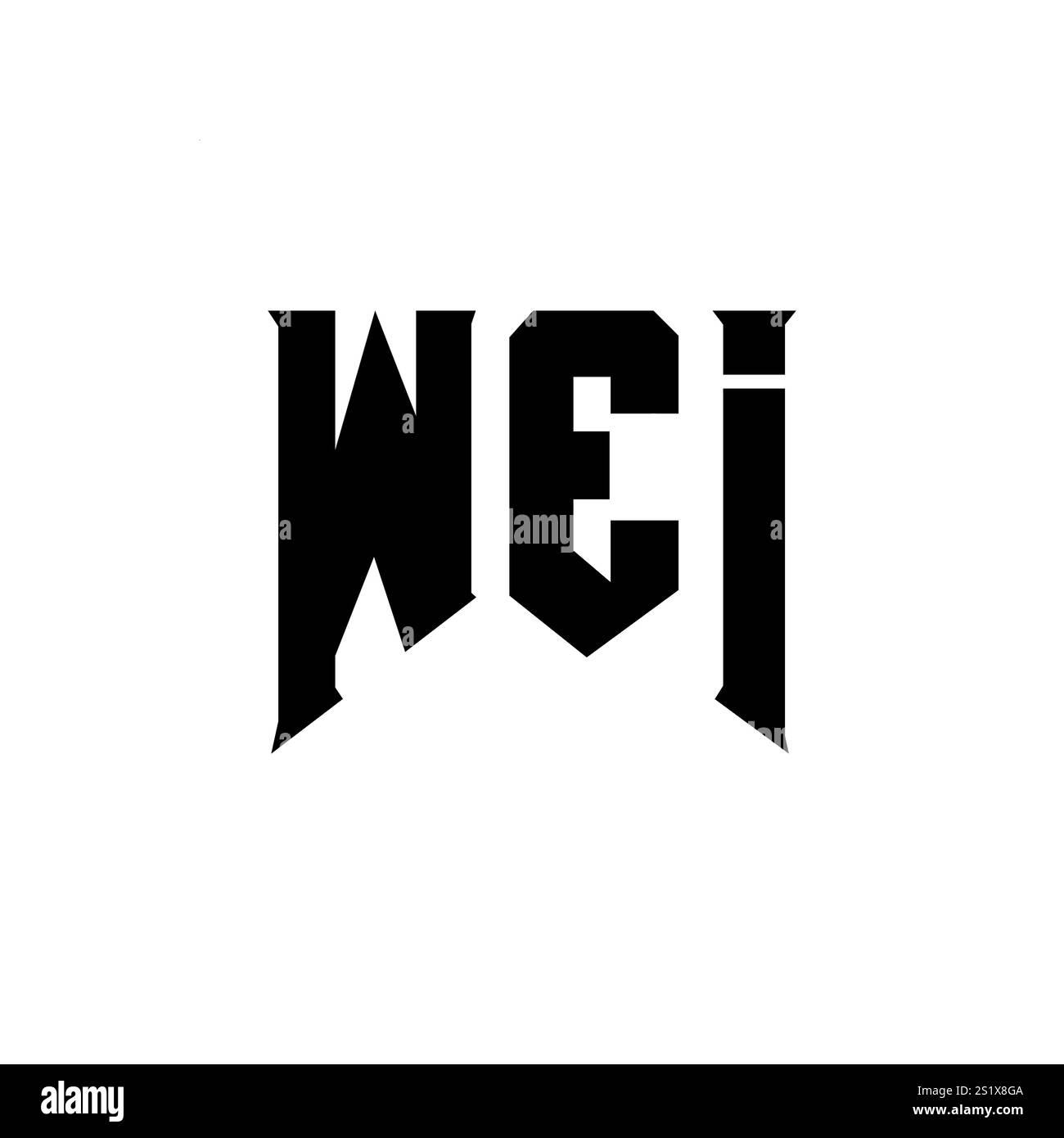 WEI letter logo design for technology company. WEI logo design black ...