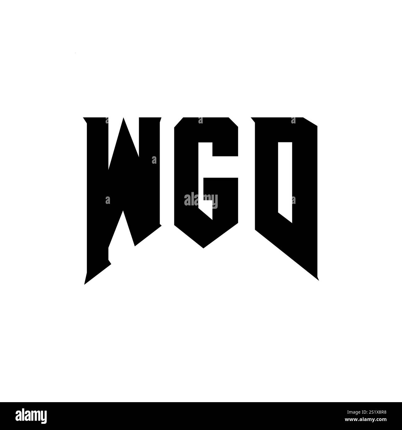 Wgd logo design Stock Vector Images - Alamy