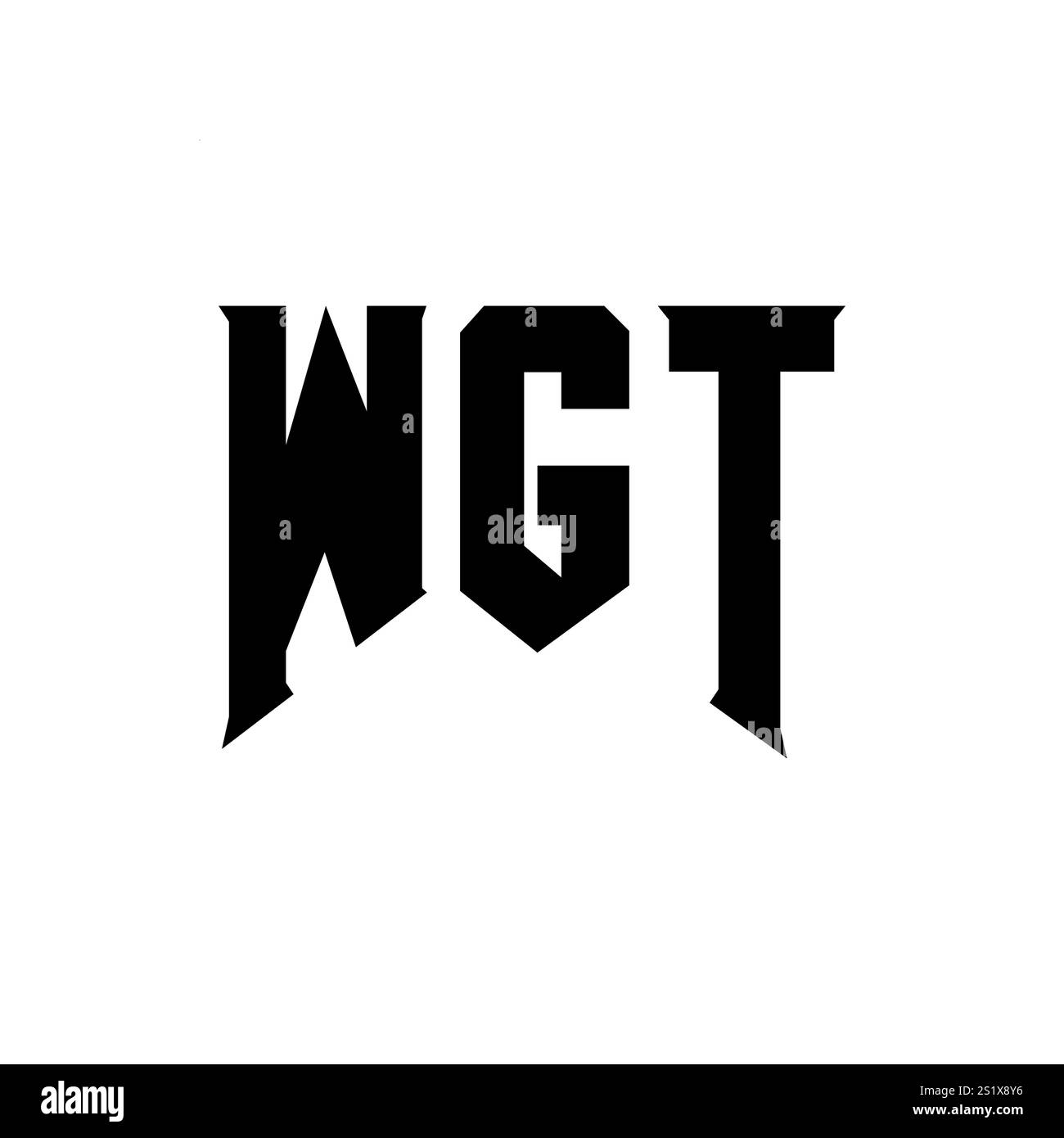 WGT letter logo design for technology company. WGT logo design black ...