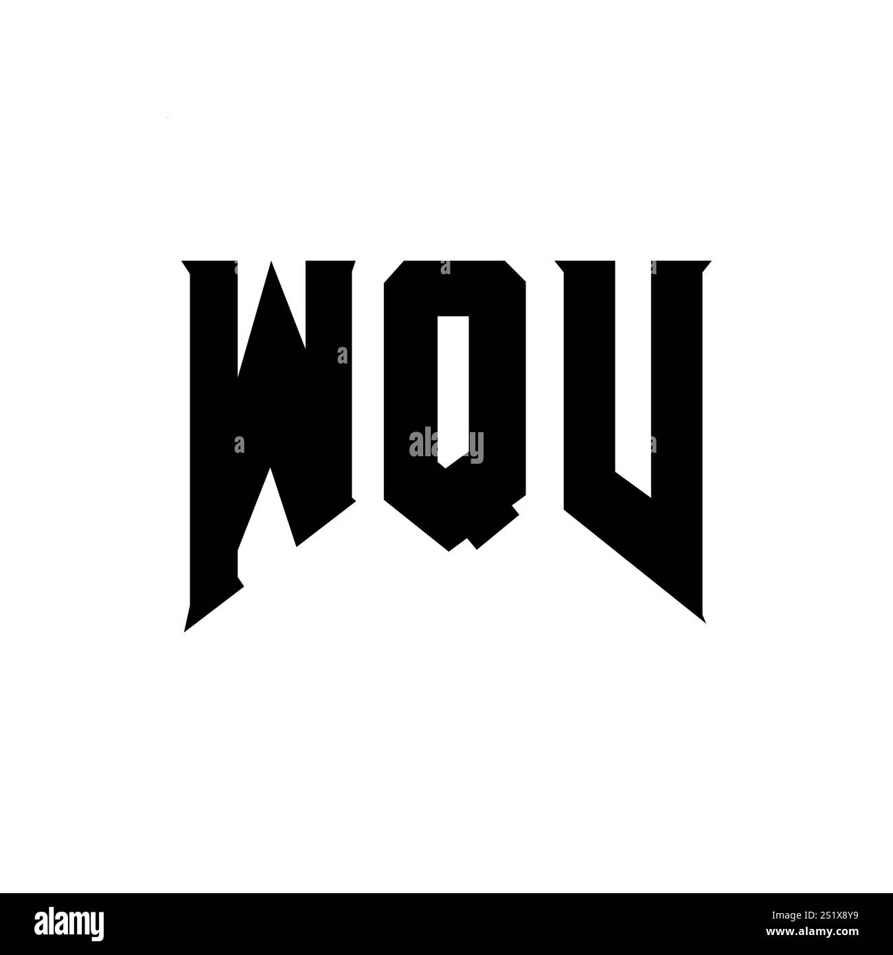 WQV letter logo design for technology company. WQV logo design black ...