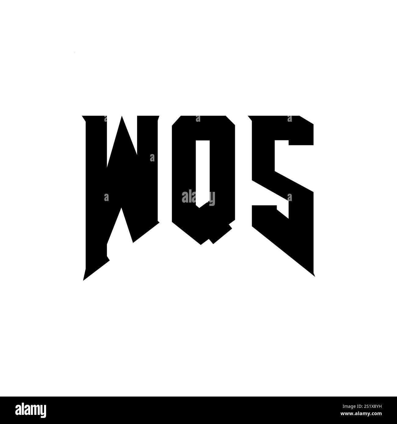 WQS letter logo design for technology company. WQS logo design black ...