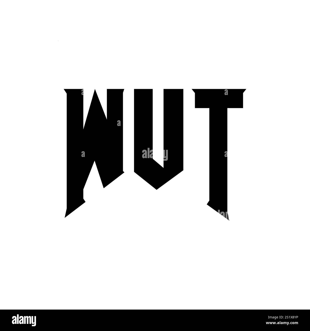Wut logo design hi-res stock photography and images - Alamy