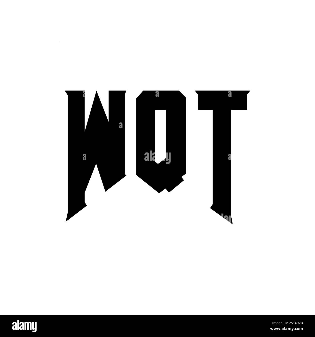 WQT letter logo design for technology company. WQT logo design black ...