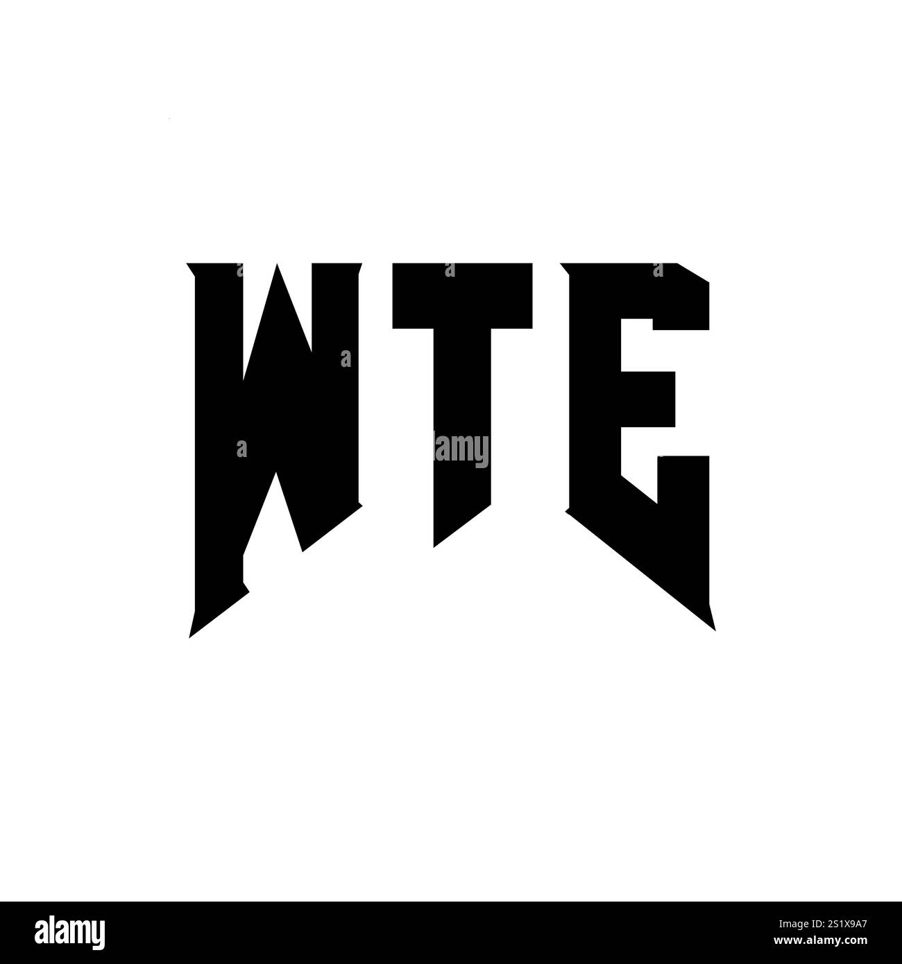 Wte logo design hi-res stock photography and images - Alamy