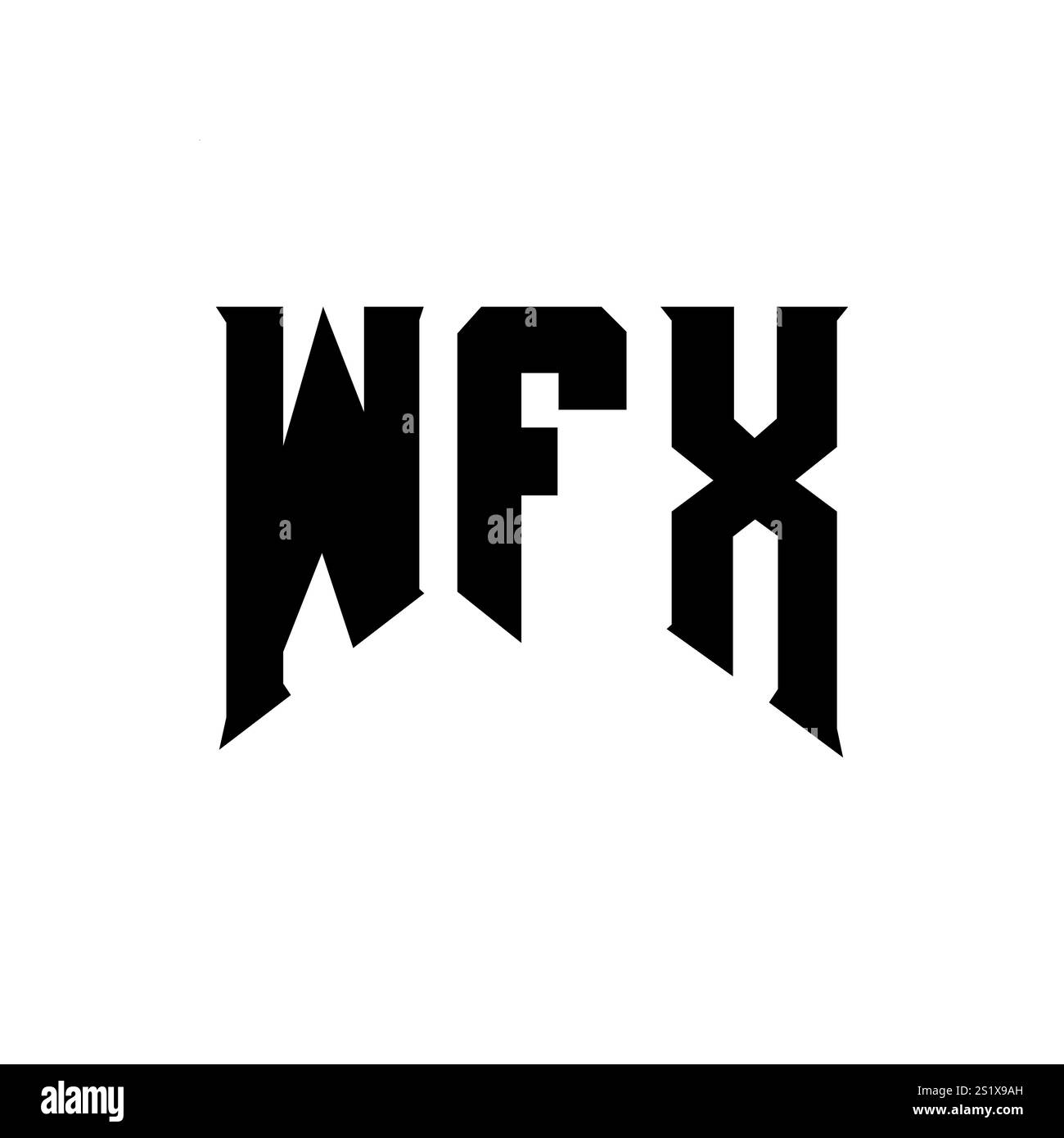 Wfx minimalist logo hi-res stock photography and images - Alamy