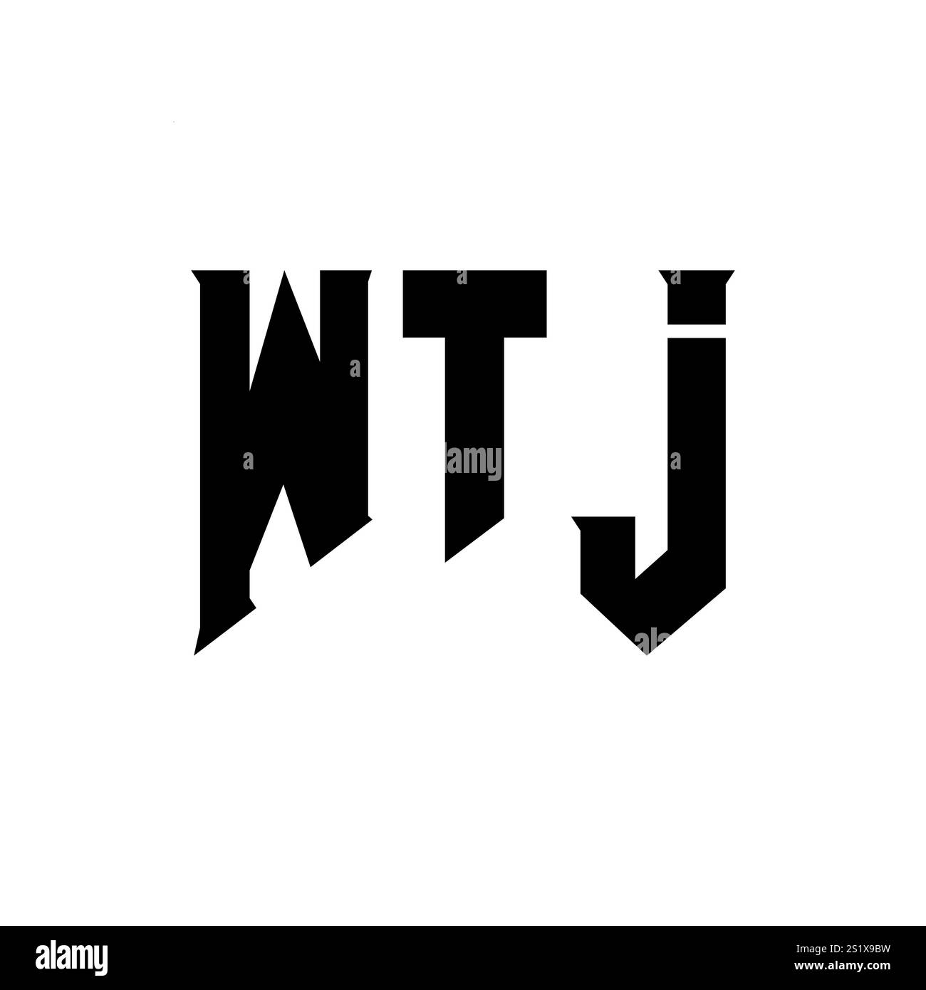 Wtj logo design hi-res stock photography and images - Alamy