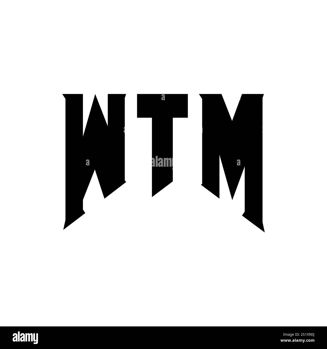 WTM letter logo design for technology company. WTM logo design black ...