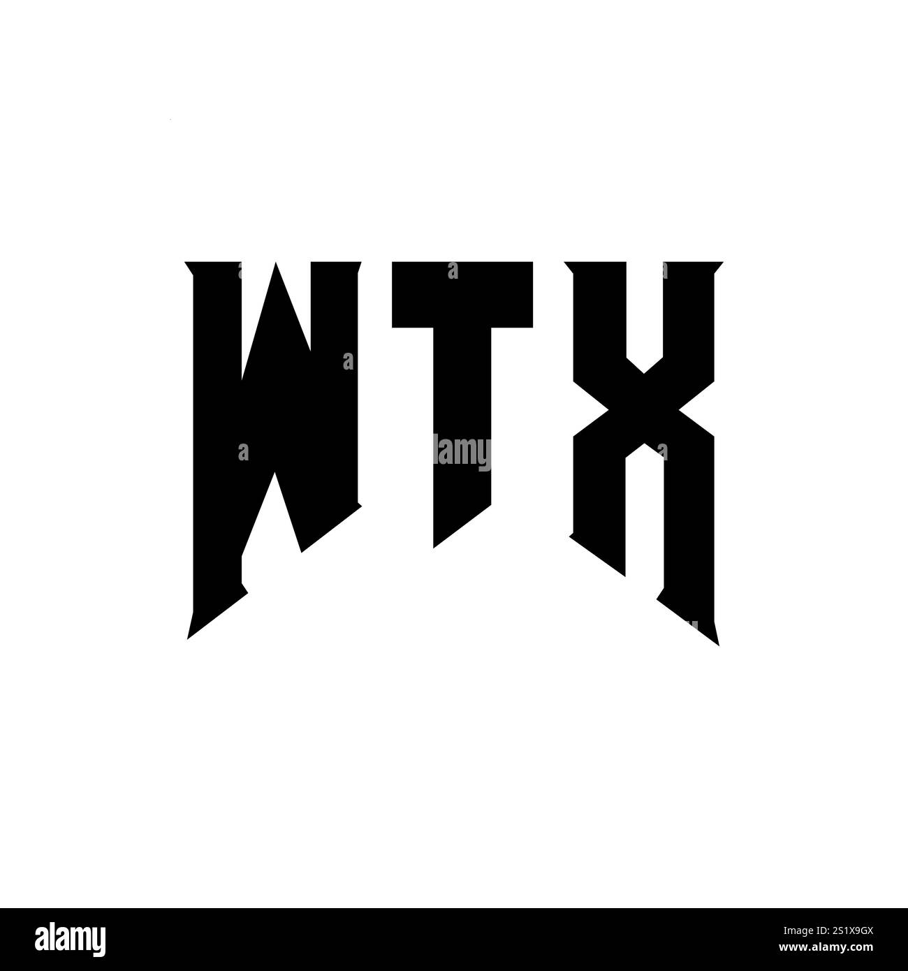 WTX letter logo design for technology company. WTX logo design black ...