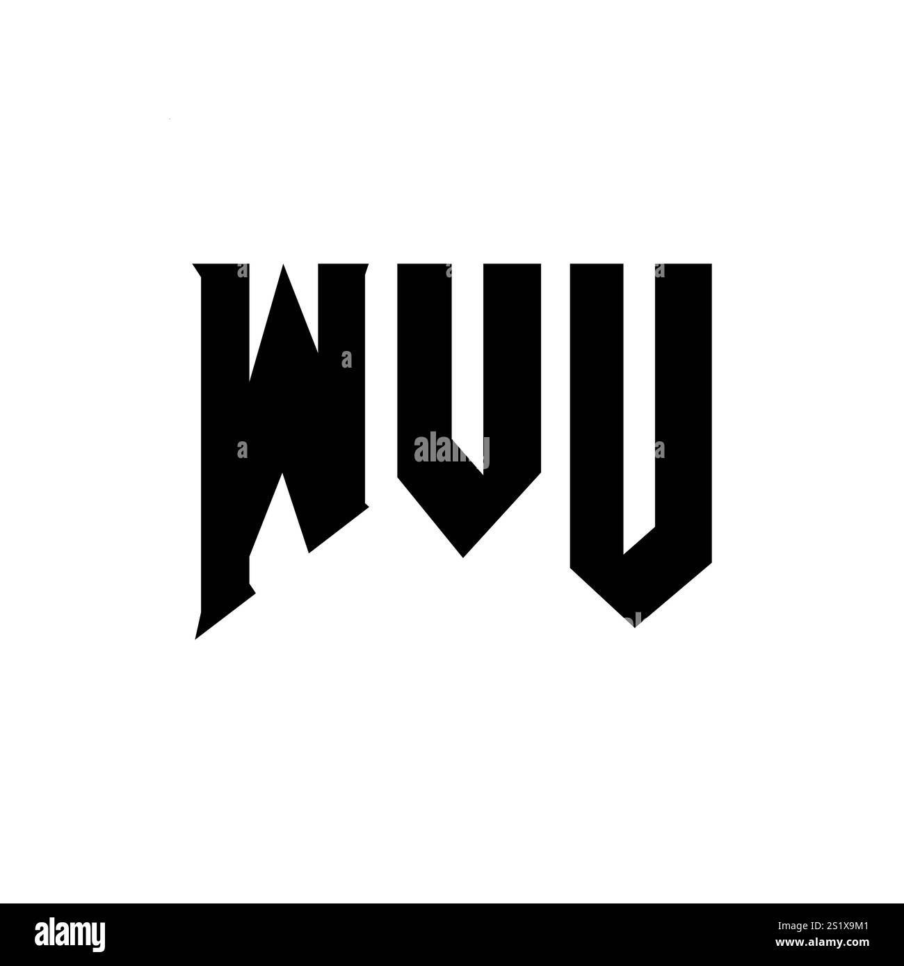 WVU letter logo design for technology company. WVU logo design black ...