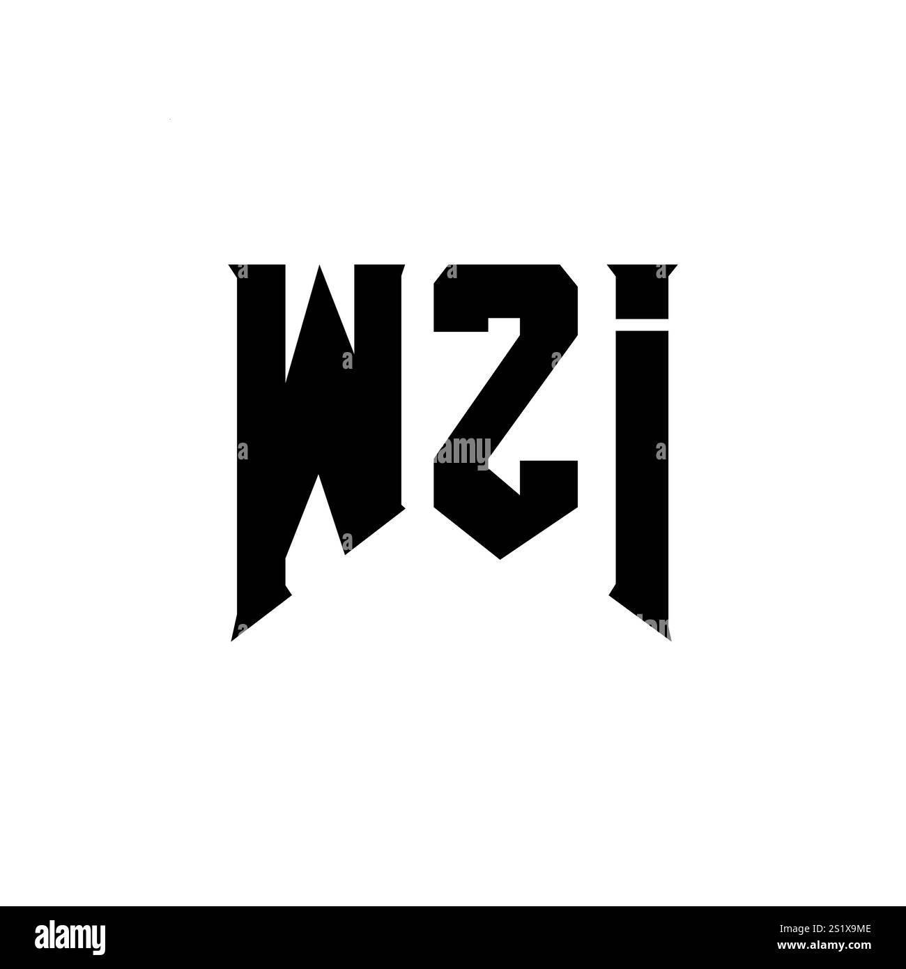 Wzi logo design Stock Vector Images - Alamy